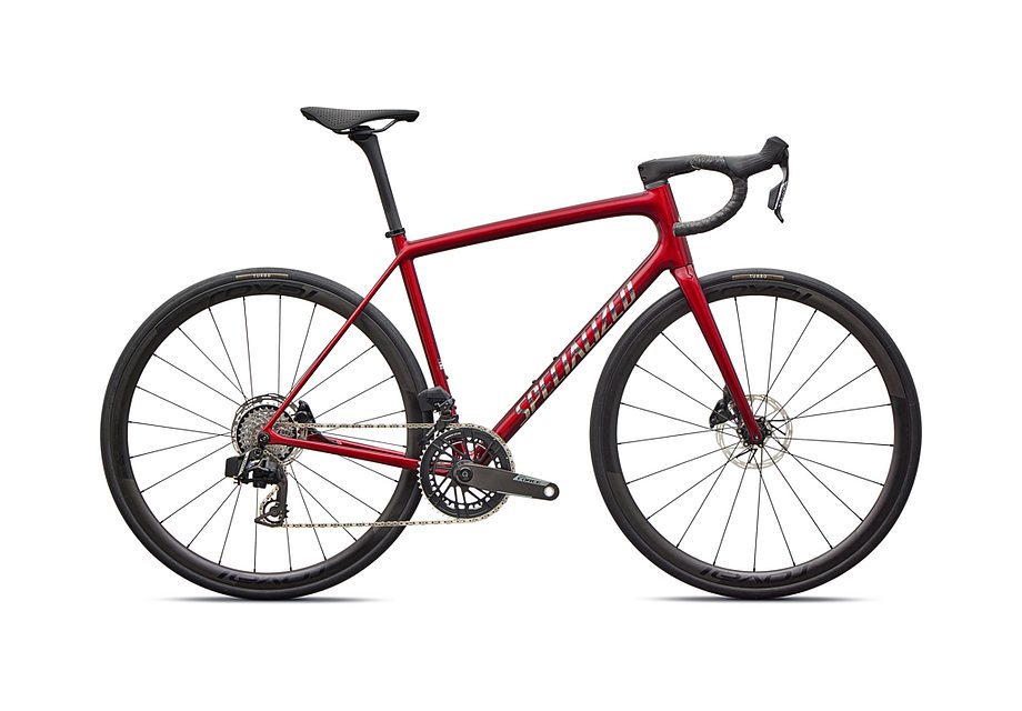 2026 Specialized Aethos Pro Axs Bike Gloss Red Sky / Chrome 58 – Bike Mart