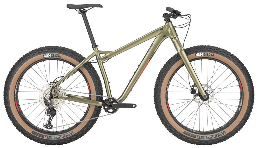 Salsa Mukluk Deore 11spd Fat Bike - 26", Aluminum, Green – Bike Mart