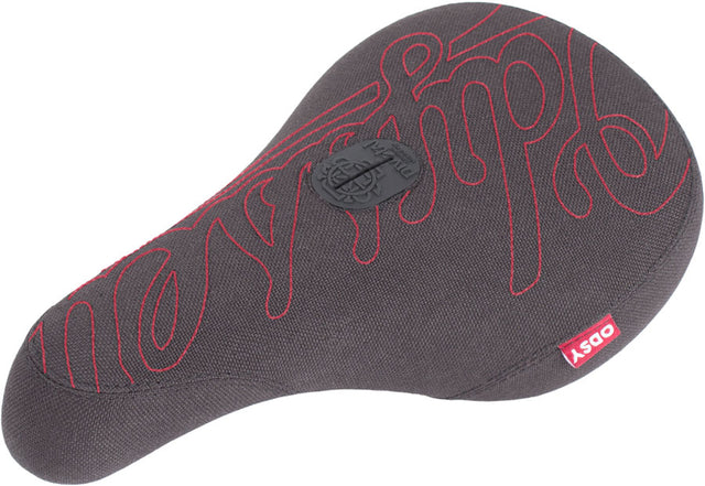 Odyssey Big Stitch BMX Seat - Pivotal Black/Red Fat – Bike Mart