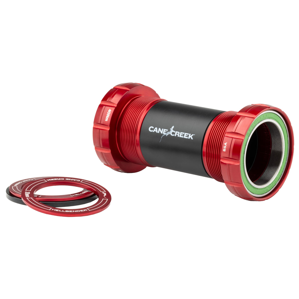 Cane Creek Hellbender 70 BSA Thread BB 30mm 68/73mm Red – Bike Mart